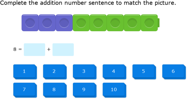 IXL - Partition numbers up to 10: addition sentences (Reception maths ...