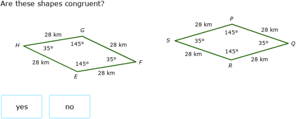 IXL - Identify congruent figures (Year 9 maths practice)