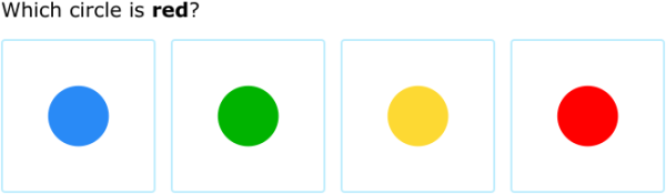 IXL - Classify shapes by colour (Reception maths practice)