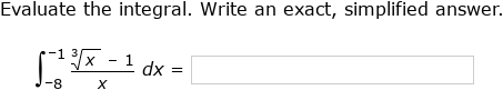 IXL - Evaluate definite integrals involving exponential and logarithmic functions (Year 13 maths ...