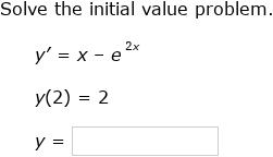 IXL - Solve first-order initial value problems (Year 13 maths practice)