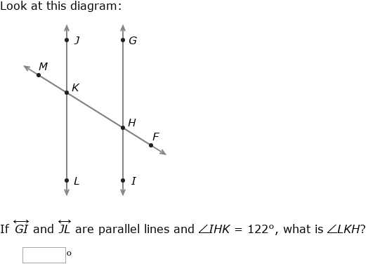 IXL - Transversals of parallel lines: find angle measures (Year 9 maths ...