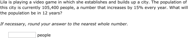 IXL - Exponential growth and decay: word problems (Year 13 maths practice)