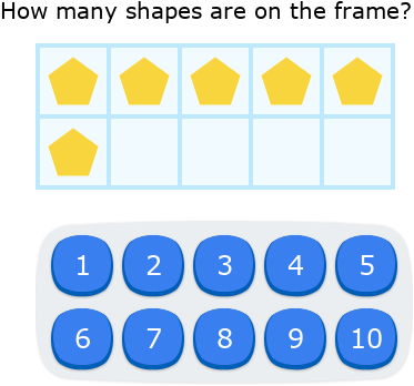 IXL - Count on ten frames - up to 10 (Year 1 maths practice)