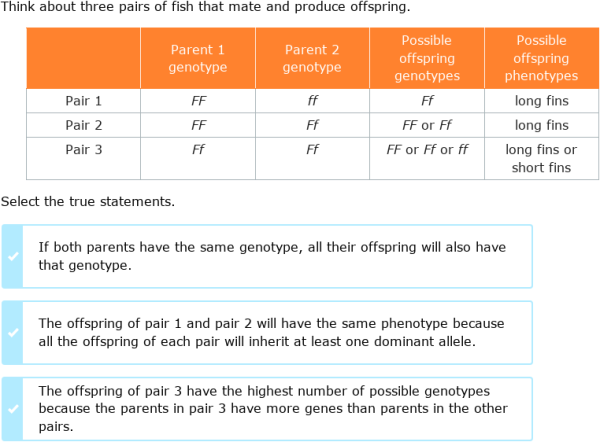 IXL - Genetic variation in sexual reproduction (Year 9 science practice)