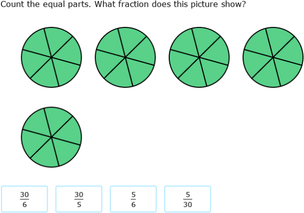 IXL Select Fractions Equivalent To Whole Numbers Using Area Models 