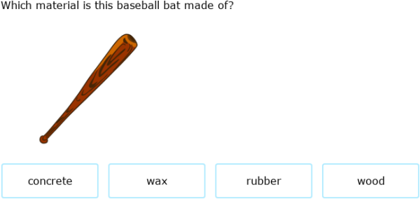 IXL - Identify materials in objects (Year 3 science practice)