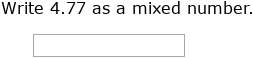 IXL - Convert decimals to mixed numbers (Year 6 maths practice)