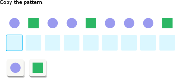 IXL - Growing patterns (Year 1 maths practice)
