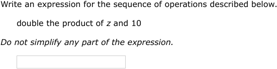 IXL - Write variable expressions (Year 10 maths practice)