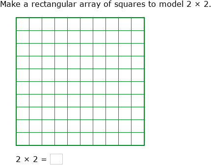 IXL - Make arrays to model multiplication (Year 3 maths practice)