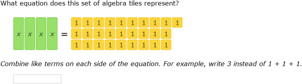 IXL - Model and solve one-step equations using algebra tiles (Year 6 ...