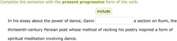 IXL - Form the progressive verb tenses (Year 10 English practice)