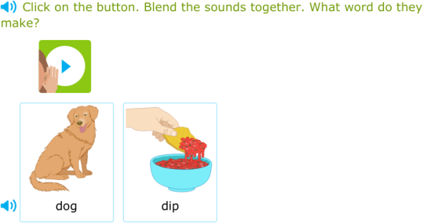 IXL - Blend each sound in a word together (Year 1 English practice)