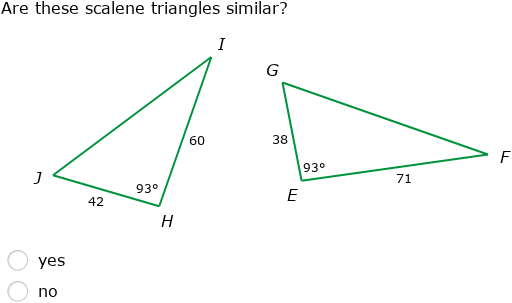 IXL - Similarity rules for triangles (Year 9 maths practice)