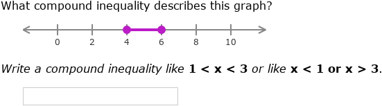 IXL - Write compound inequalities from graphs (Year 10 maths practice)