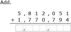 IXL - Add and subtract whole numbers up to millions (Year 6 maths practice)