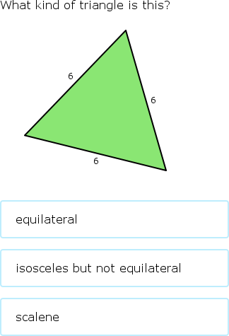 IXL - Types of triangles (Year 5 maths practice)
