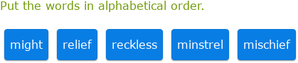 IXL - Order alphabetically based on the first three letters (Year 5 ...
