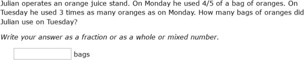 IXL - Multiply fractions and whole numbers: word problems (Year 8 maths ...