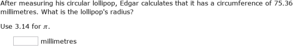 IXL - Circles: word problems (Year 8 maths practice)