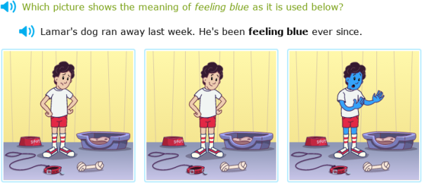 IXL Choose The Picture That Matches The Idiomatic Expression Year 3 