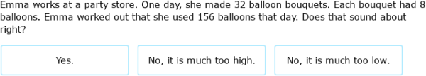 IXL - Estimate products word problems: identify reasonable answers ...