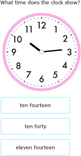 IXL - Match clocks and times II (Year 3 maths practice)