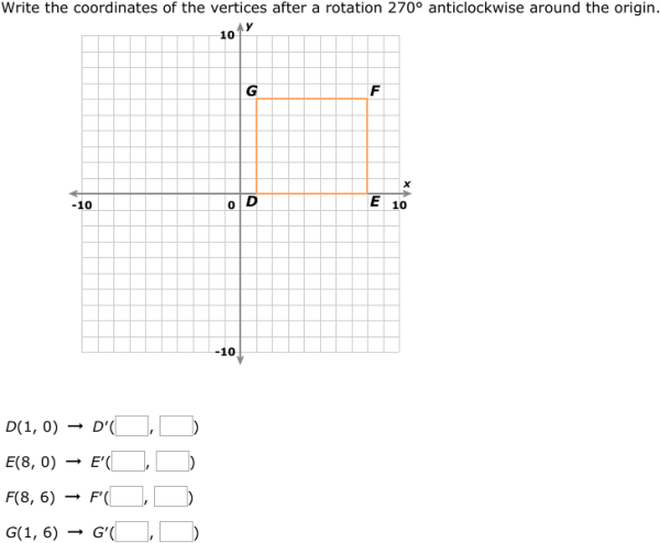 IXL - Rotations: find the coordinates (Year 11 maths practice)