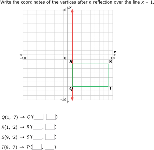 IXL - Reflections: find the coordinates (Year 9 maths practice)