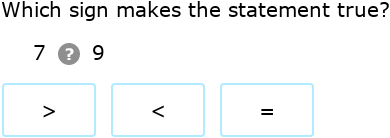 IXL - Compare numbers up to 10 using symbols (Year 2 maths practice)