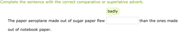 IXL - Well, better, best, badly, worse and worst (Year 11 English practice)