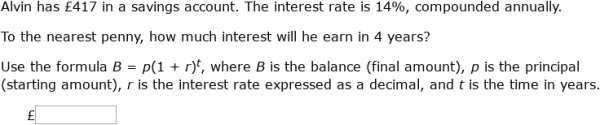 IXL - Compound interest (Year 10 maths practice)