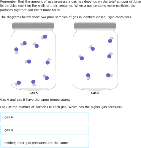IXL - How does particle motion affect gas pressure? (Year 7 science ...
