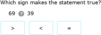 IXL - Compare numbers up to 100 using symbols (Year 2 maths practice)