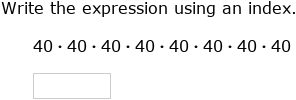 IXL - Write multiplication expressions using indices (Year 7 maths ...