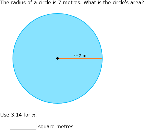 IXL - Area of circles (Year 8 maths practice)
