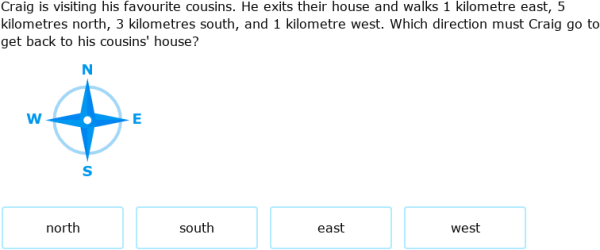IXL - Direction to starting point (Year 5 maths practice)