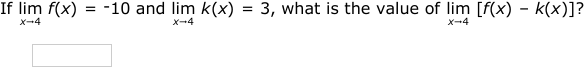 IXL - Find limits using addition, subtraction and multiplication laws (Year 12 maths practice)