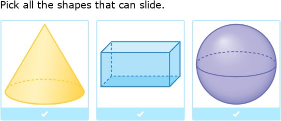 IXL - Describe solid shapes (Reception maths practice)
