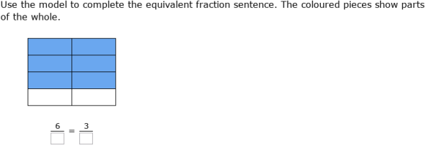 IXL - Find equivalent fractions using area models: one model (Year 4 ...