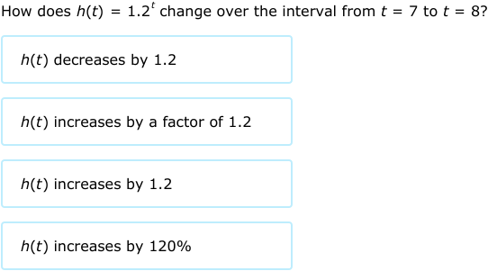 IXL - Exponential functions over unit intervals (Year 12 maths practice)