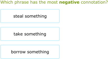 IXL - Positive and negative connotation (Year 4 English practice)