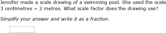 IXL - Scale drawings: scale factor word problems (Year 9 maths practice)
