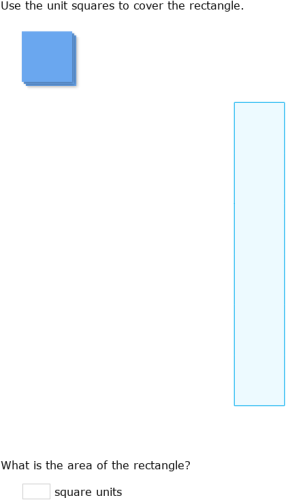 IXL - Tile a rectangle and find the area (Year 4 maths practice)