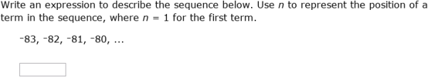 IXL - Write variable expressions for arithmetic sequences (Year 7 maths ...