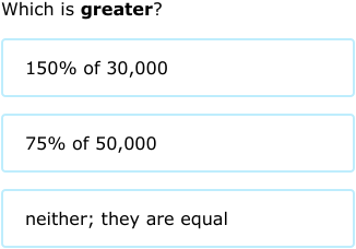 IXL - Compare percents of numbers (Year 9 maths practice)