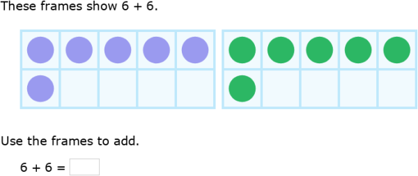 IXL - Use ten frames to add (Year 2 maths practice)