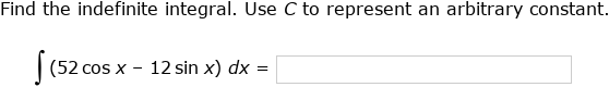 IXL - Find indefinite integrals involving trigonometric functions (Year 13 maths practice)