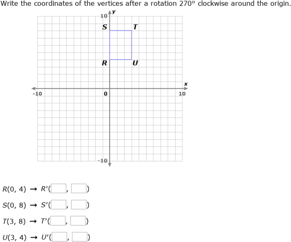 IXL - Reflections, rotations and translations: find the coordinates ...